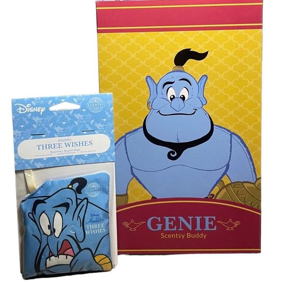 Scentsy | Toys | Scentsy Disney Aladdin Buddy Genie With Scent Pak 3 ...